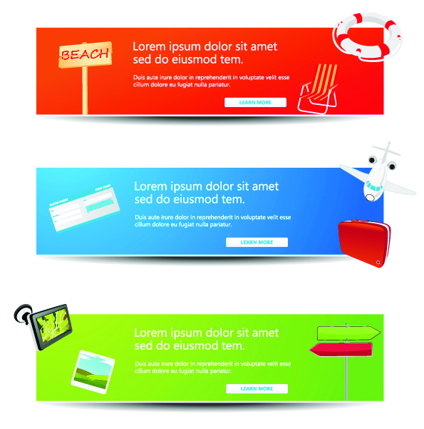 Web content decorative headlines (1464) Free EPS Download / 4 Vector