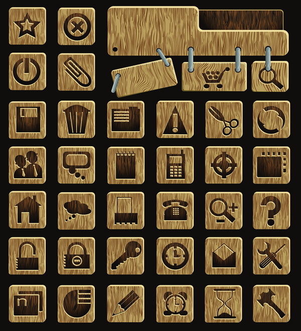 Wood icon (19535) Free EPS Download / 4 Vector